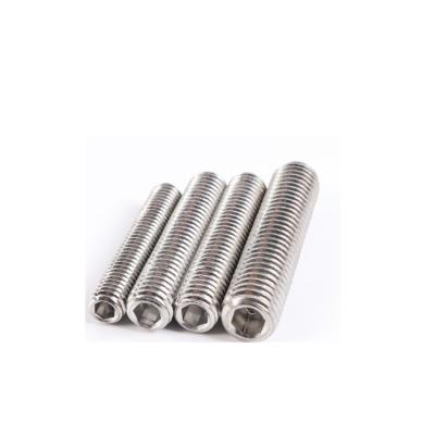 China Hexagon Socket Set Screw DIN913 Flat Point M3 to M24 Carbon Steel Stainless Steel Brass for sale