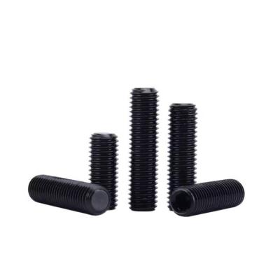 China Grade 12.9 M3 M4 M5 M6 M8 M10 Hexagon Socket Set Screws ISO Standard Black Carbon Steel for sale