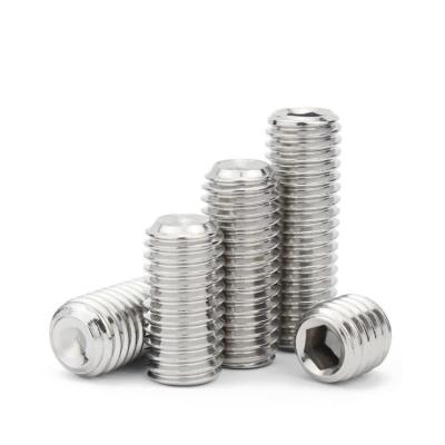 China M4-M10 SS304 Metric Hexagon Socket Set Screws Flat Point ISO 9001 Certified for sale