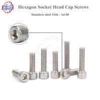 China Metric Stainless Steel A2 A4 304 316 Din 912 Allen Bolt M2 M3 M4 M5 M6 M8 M10 Hex Socket Head Cap Screw for sale