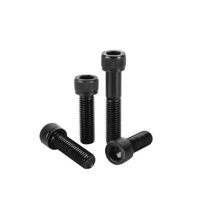 China M6 x 70 mm Hex Head Button Allen Key Screw Black Zinc Finish DIN 912 Carbon Steel for Steel Industry for sale