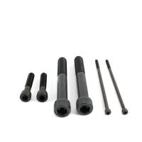 China M6 x 70 mm Hex Head Button Allen Key Screw Black Zinc Finish DIN 912 Carbon Steel for Steel Industry for sale