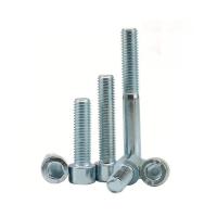 China M6 x 70 mm Hex Head Button Allen Key Screw Black Zinc Finish DIN 912 Carbon Steel for Steel Industry for sale