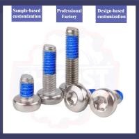 China M2.5 M3 M4 M5 M6 M8 Pan Head Torx Nylon Patch Locking Screws Metric Carbon Steel Stainless Steel for sale