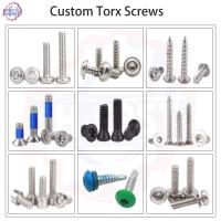 China Black Torx Button Mushroom Head Screw M2 M3 M4 M5 M6 M8 Anti-theft Tamper Proof Pin for sale