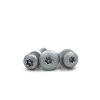 China DIN Metric Mushroom Round Head Screw Zinc Plated Half Thread Steel 304 Stainless Steel for sale