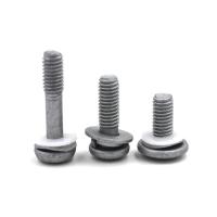 China DIN Metric Mushroom Round Head Screw Zinc Plated Half Thread Steel 304 Stainless Steel for sale