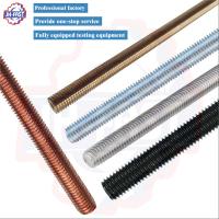 China Metric Threaded Rods Brass Carbon Stainless Steel M6 M8 M10 Durable Fasteners for sale