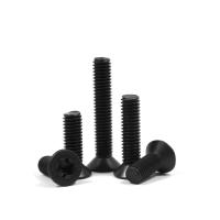 China M4 14mm Black Oxide Flat Countersunk Head Steel Metric Mini Torx Screws for sale