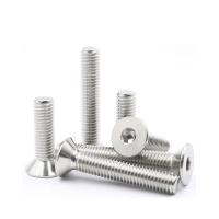 China DIN 7991 Flat Head Hex Socket Screws Stainless Steel 18-8 ISO9001 2015 M6 M8 M10 for sale