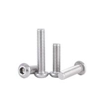China ISO7380 Stainless Steel Hex Socket Button Head Screws M2 to M10 Metric Thread for sale