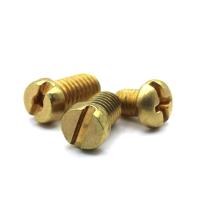 China Custom M2 M3 M4 M5 M6 M8 Brass Flat Head Machine Screw DIN Standard Steel Stainless Steel for sale