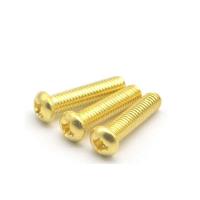 China DIN 7985 M3 M4 M5 M6 M8 Brass Phillips Pan Head Screws Cross Recessed ISO9001 for sale