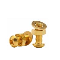 China DIN 7985 M3 M4 M5 M6 M8 Brass Phillips Pan Head Screws Cross Recessed ISO9001 for sale