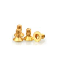 China M2 M6 Hex Socket Flat Countersunk Head Screws Brass Stainless Steel Furniture Screws for sale