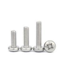 China Stainless Steel 304 Phillips Pan Head Machine Screw M2 M3 M4 M5 M6 M8 Cross Recessed for sale
