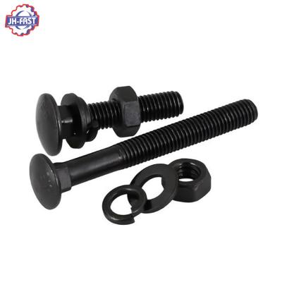 China GB Standard Stainless Steel Carriage Bolts Square Neck Mushroom Head Zinc Finish M6 M8 M10 for sale