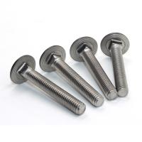 China GB Standard Stainless Steel Carriage Bolts Square Neck Mushroom Head Zinc Finish M6 M8 M10 for sale