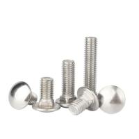China SS304 Stainless Steel Carriage Bolts M3 to M10 with ISO9001 2015 Certificate for sale
