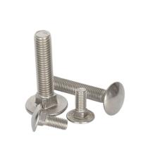 China SS304 Stainless Steel Carriage Bolts M3 to M10 with ISO9001 2015 Certificate for sale