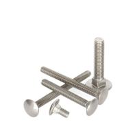 China SS304 Stainless Steel Carriage Bolts M3 to M10 with ISO9001 2015 Certificate for sale