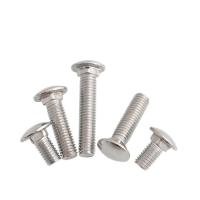 China SS304 Stainless Steel Carriage Bolts M3 to M10 with ISO9001 2015 Certificate for sale
