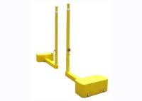 China Aluminum Alloy Movable Adjustable Volleyball Post for sale