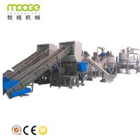 China 500-5000kg/H PET Bottle Flakes Hot Washing Machine with 185-1000KW Power and Custom L/U Layout for sale