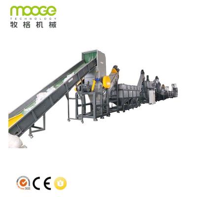 China PE PP Woven Plastic Washing Plant - 300-1000 kg/hr Capacity with SUS304 Construction for Sustainable PET Flakes Recycling for sale