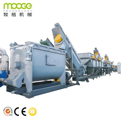 China Plastic PE PP Film Bag Washing Drying Recycling Machine 300-1000 kg/hr Capacity with SUS304 Construction for sale