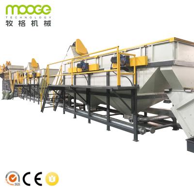 China HDPE Plastic Film Recycling Line 3000kg/H Capacity with 900 RPM Friction Washer and Siemens PLC Control System for sale