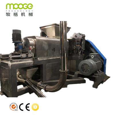 China 300kg/H Plastic Pelletizing Machine for PP PE Film Recycling with 55/75KW Motor and 250mm Screw for sale
