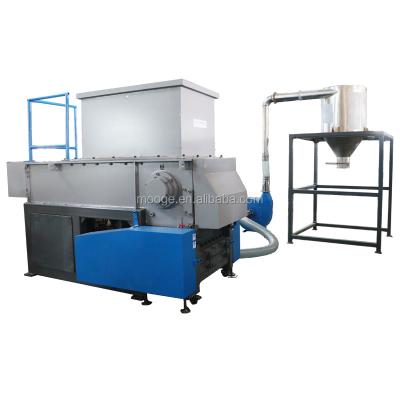 China 1000kg/H Single Shaft Plastic Shredder Machine with 600-1500mm Shaft Length and PLC Control System for sale
