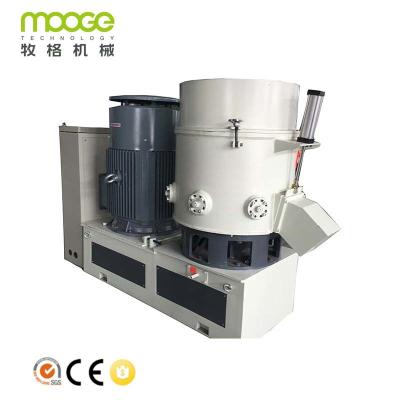China PET Fiber Agglomerator Plastic Recycling Machine with 60-600 kg/hr Capacity for 2mm Film Granulation for sale
