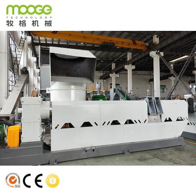 China Plastic Recycled HDPE PE Film Granulator Machine 100-200mm Screw 150-1000kg/hr Capacity for sale