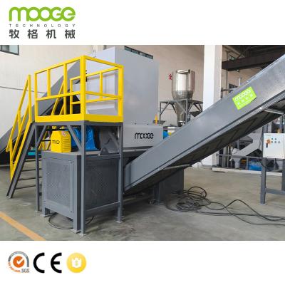 China VD Series Double Shaft Shredder 300-2000 kg/h Plastic PET HDPE Bottle Waste Recycling Line for sale