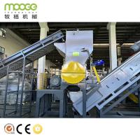 China HDPE PP PE Bottle Crushing Washing Line 300-3000kg/h with Friction Washer and Hot Washing for sale
