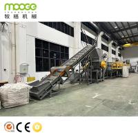 China PE LDPE LLDPE Mulching Film Washing Recycling Line 500kg/h Capacity for sale