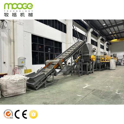 China PE LDPE LLDPE Mulching Film Washing Recycling Line 500kg/h Capacity for sale