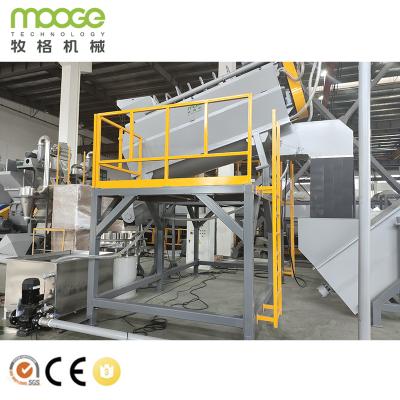 China Plastic Recycling Washing Line 304 Stainless Steel Rotor Paddles 2/4 1500RPM 380V 500-2000kg/h for sale