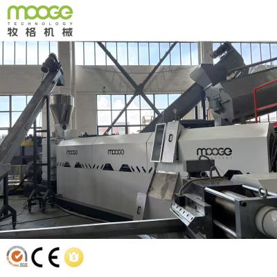 China Rigid Plastic Double Stage Strand Pelletizing Line for HDPE PP ABS PS Recycling for sale