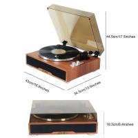China Vinyl Record Player Bluetooth Speaker Vintage Wooden Gramophone Bluetooth Speaker for sale