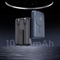 China ABS Magnetic Wireless Mini Power Bank 10000mAh For Huawei / IPhones Mobilephone for sale