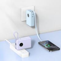 China 22.5 Watt Power Bank 10000mah Super Fast Charging Power Bank With Data Cable for sale