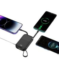 China 22.5W Stylish Mini Power Bank 10000mah Portable Charger For Iphone for sale