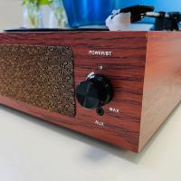 China Vintage Record Player With Built In Speakers , 3 Speed Turntable With Speakers for sale