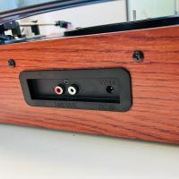 China Vintage Record Player With Built In Speakers , 3 Speed Turntable With Speakers for sale