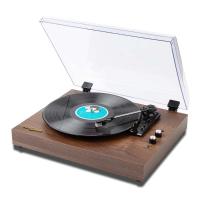 China Vintage Style Turntable Speakers Customized With Auto Stop Multi Interface for sale