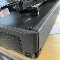 China 3 Speed Bluetooth Turntable Speakers Vintage Suitcase Vinyl Record Speaker for sale