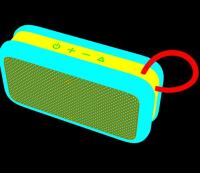 China Graffiti Bluetooth Speaker OEM Waterproof IPX5 Bluetooth Speaker with Wearable Strap for sale